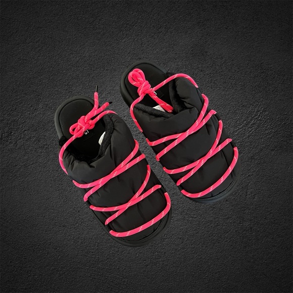 UGG | Shoes | New Ugg Spaceslider Tech Slide Black Pink | Poshmark